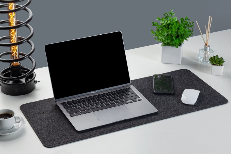 Computer Desk Mat to Organize Your Work Place 5mm Felt Thickness - Etsy