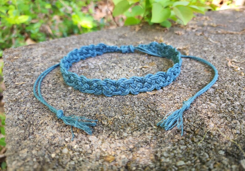 Natural Hemp Choker Multiple Color Options - Etsy