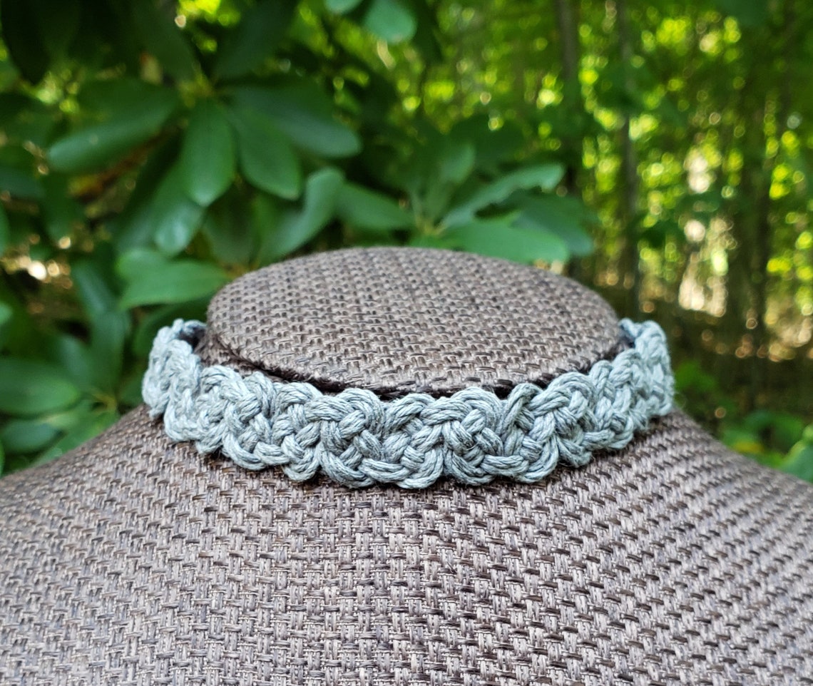 Natural Hemp Choker Multiple Color Options - Etsy