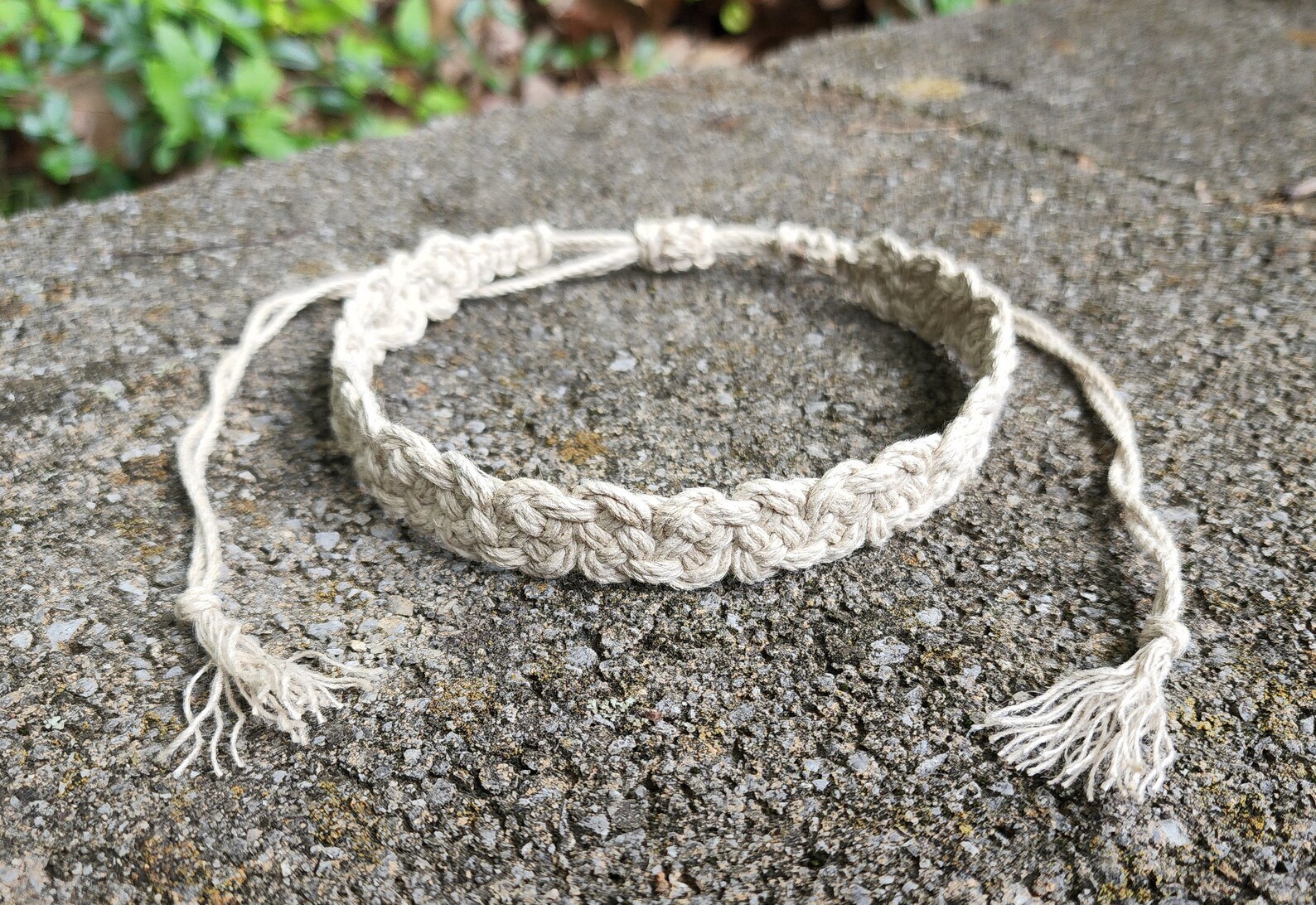 Natural Hemp Choker Multiple Color Options - Etsy