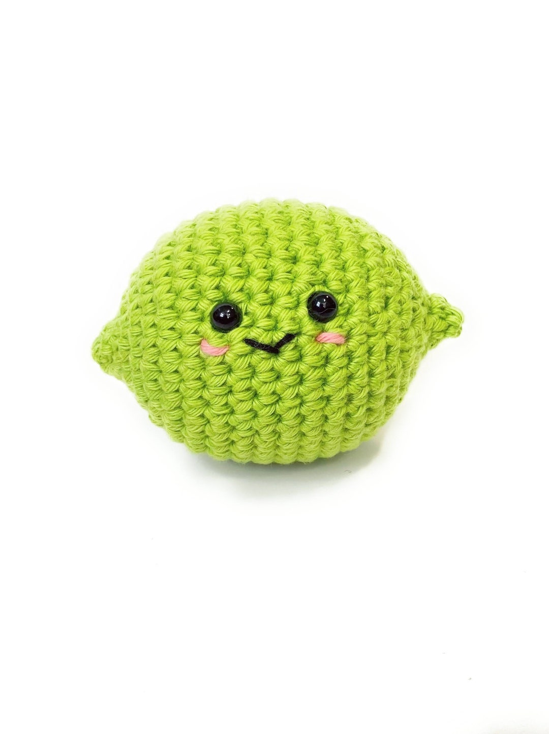 Crochet Lime Stuffed Plush Amigurumi | Play Food | Stress Ball - Etsy