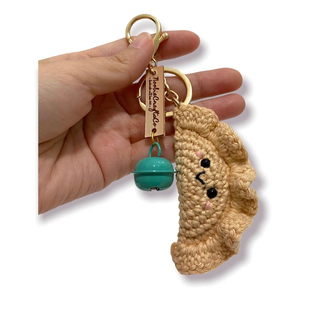 Crochet Dumpling Keychain | Pierogi - Etsy