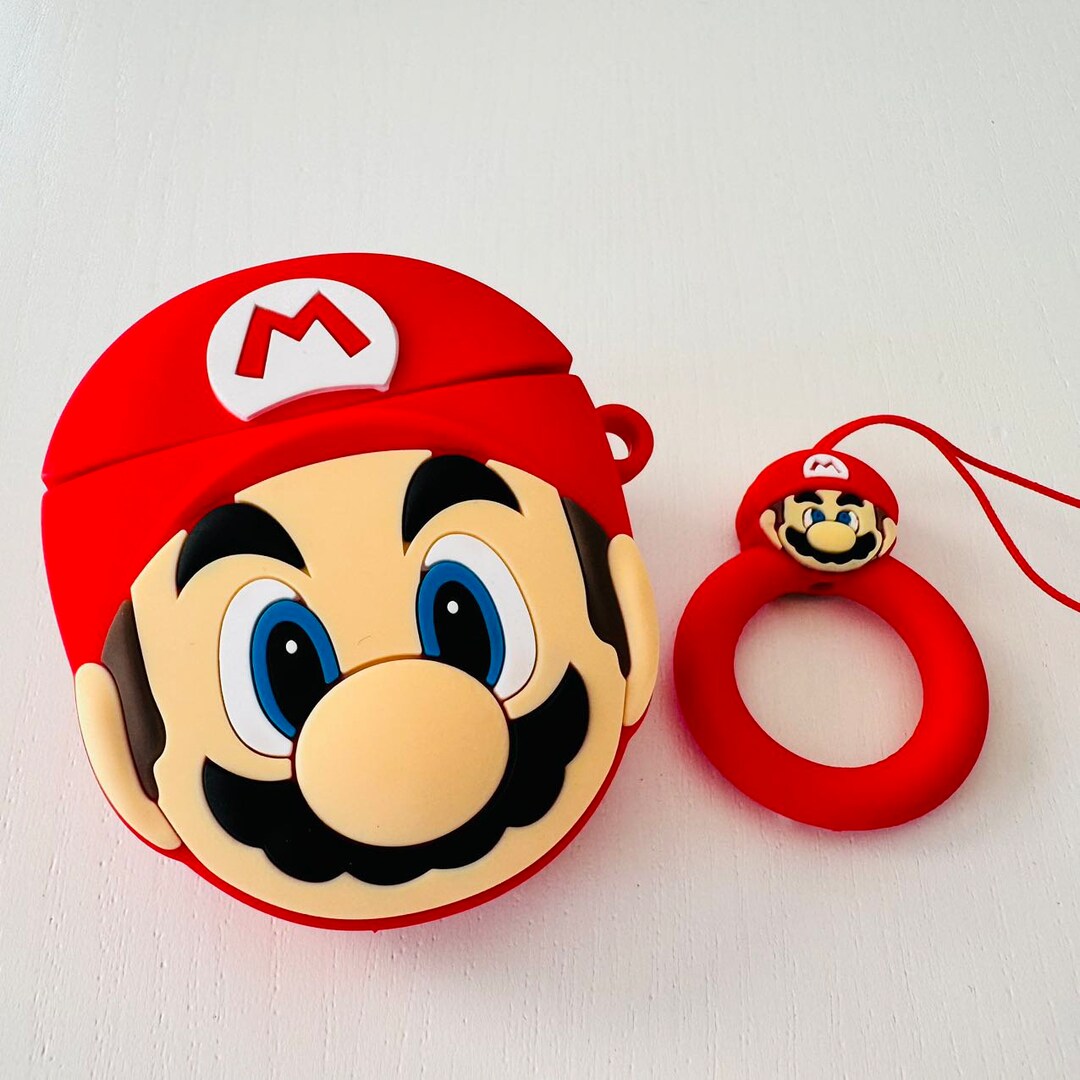 Apple Airpods 1 / 2 Case 2D Super Mario Nintendo Silicone - Etsy