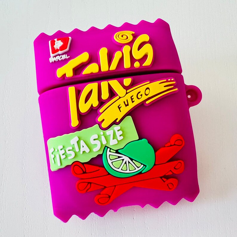 Apple Airpods 1 / 2 Case Takis Fuego Chips Fiesta Size Silicone ...