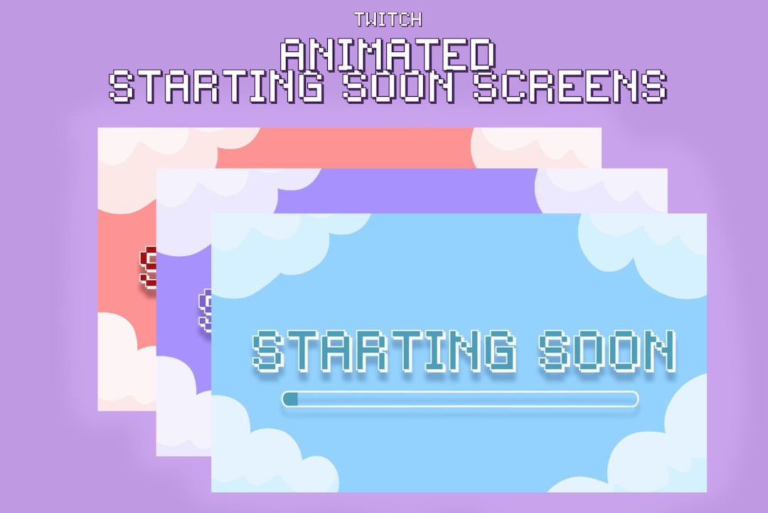 Animated Starting Soon Screen - Etsy