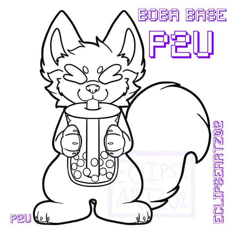 Furry Drinking Boba Base - Etsy