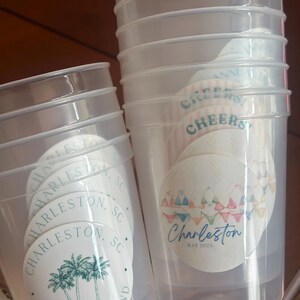 Custom Cups With Stickers for Any Event, Party, Trip or Bachelorette ...