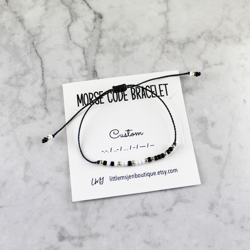 Morse Code Bracelet - Etsy