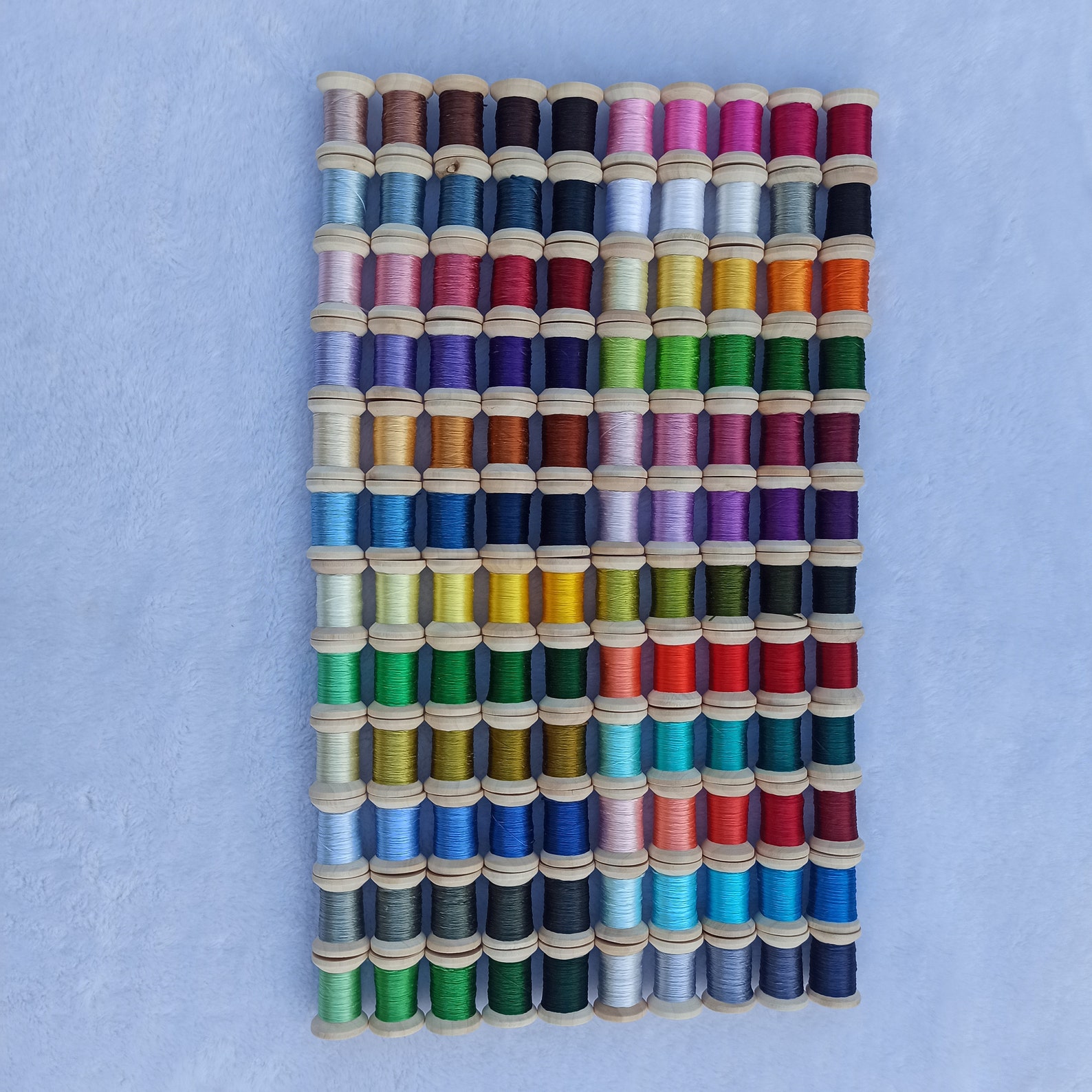 120 Spools Colors Most Commonly Used Hand-dyed Purely Natural - Etsy