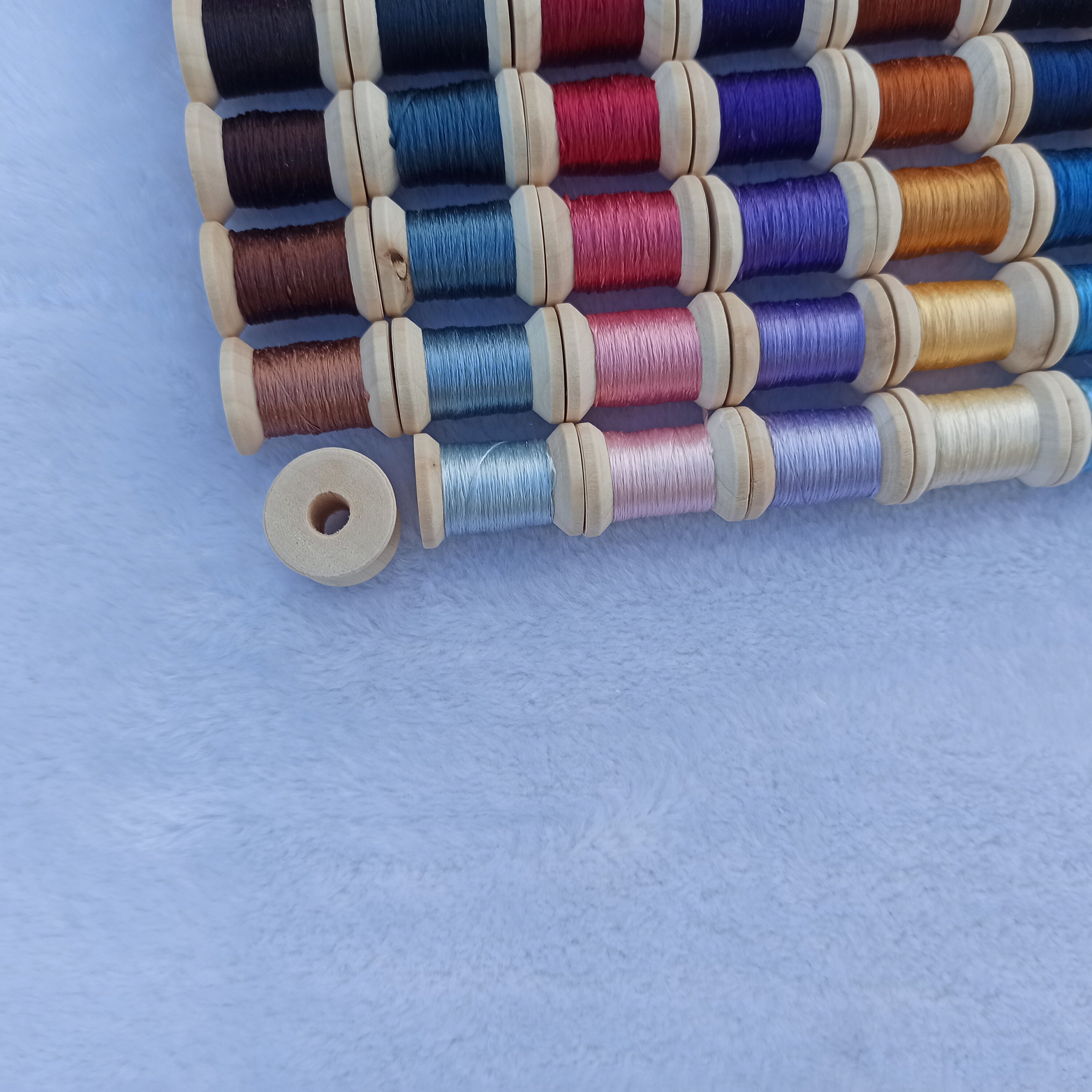 120 Spools Colors Most Commonly Used Hand-dyed Purely Natural - Etsy