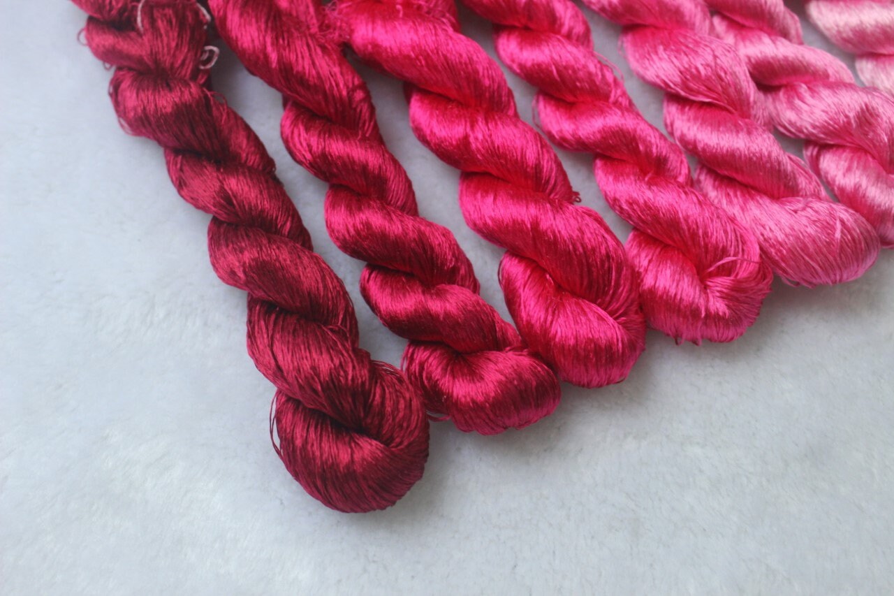 Silk Thread Embroidery Silk Floss 9 Skeins Suzhou Embroidery Mulberry ...