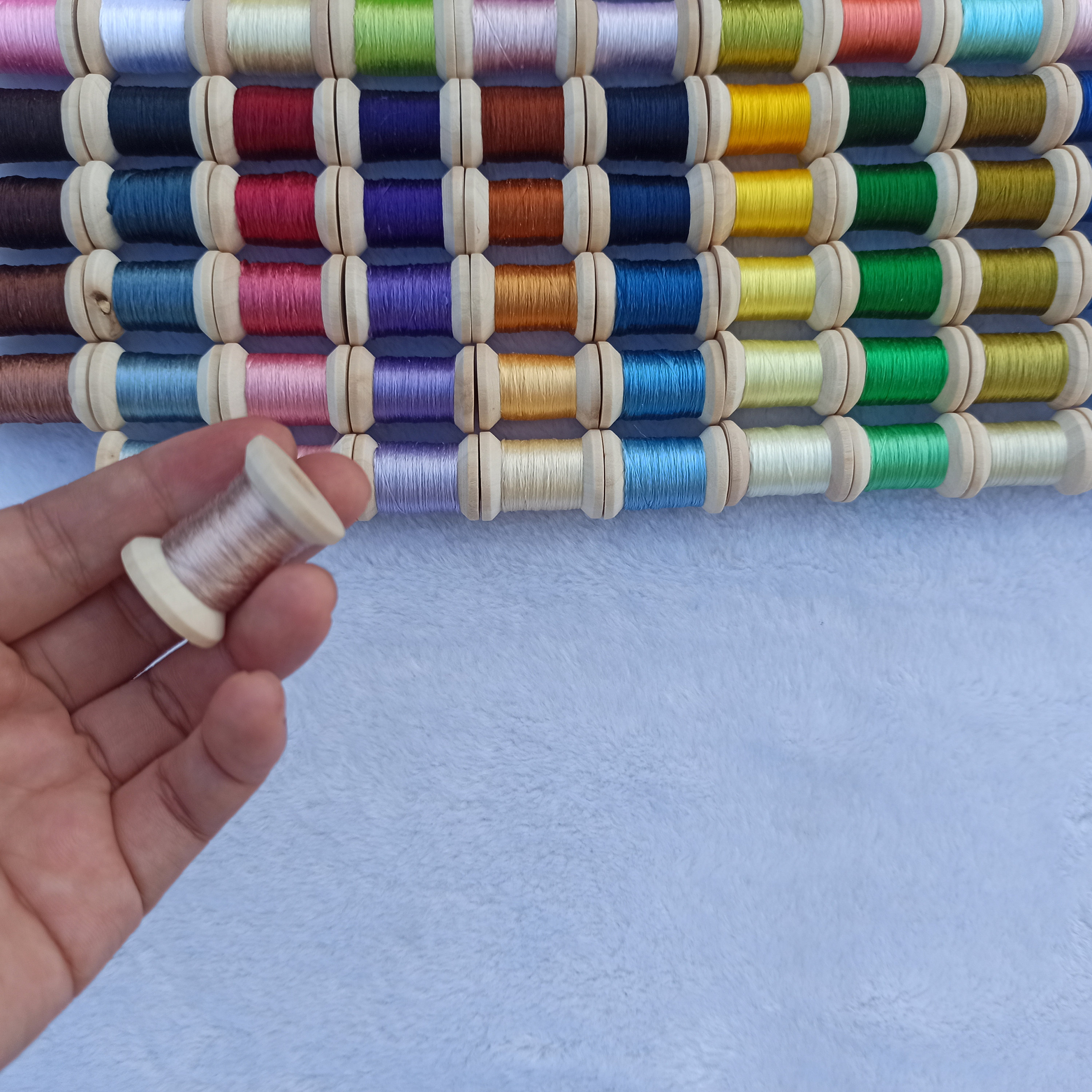 120 Spools Colors Most Commonly Used Hand-dyed Purely Natural - Etsy