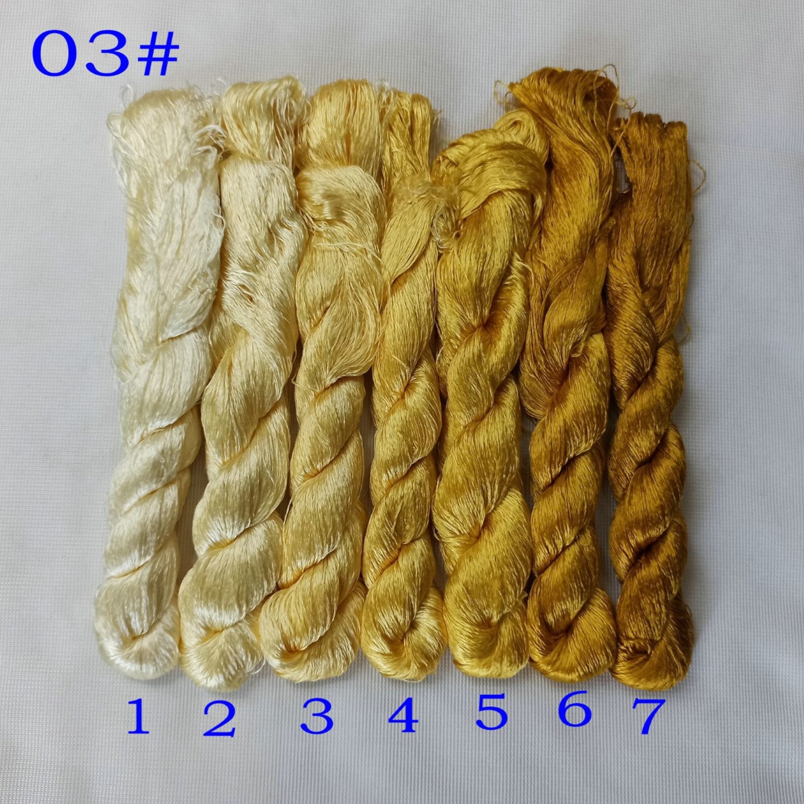 7 Skeins 100% Pure Natural Mulberry Silk Thread Floss for Hand - Etsy