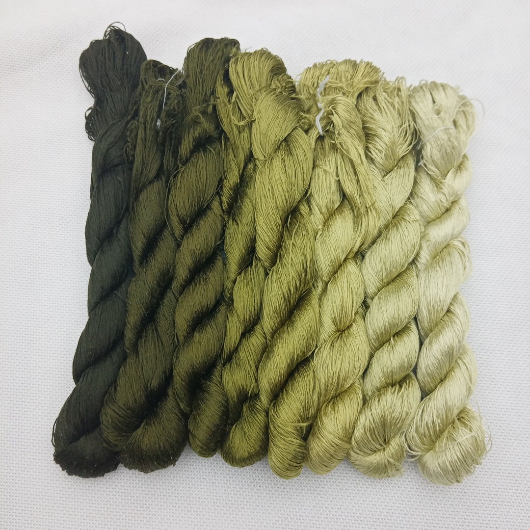 Chinese Silk Thread 8 Skeins Chinese Suzhou Embroidery Real Mulberry ...