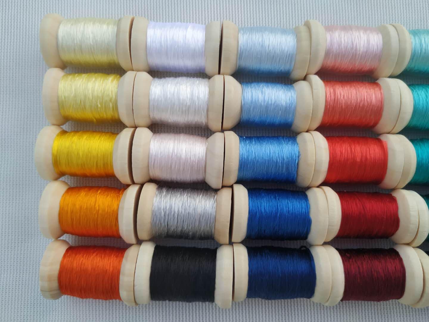 50spools Colors Most Commonly Used Hand-dyed Purely Natural Mulberry ...