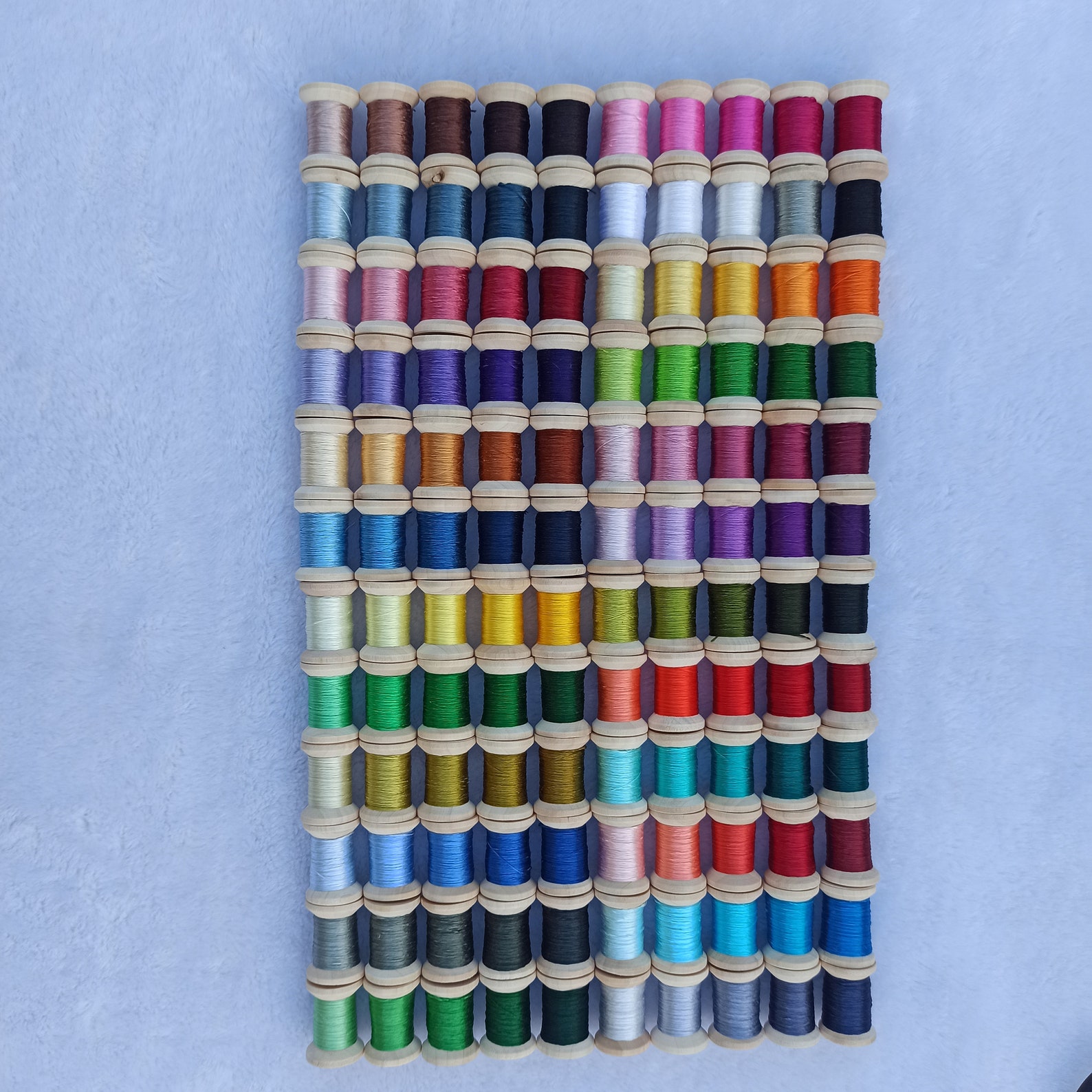 120 Spools Colors Most Commonly Used Hand-dyed Purely Natural - Etsy