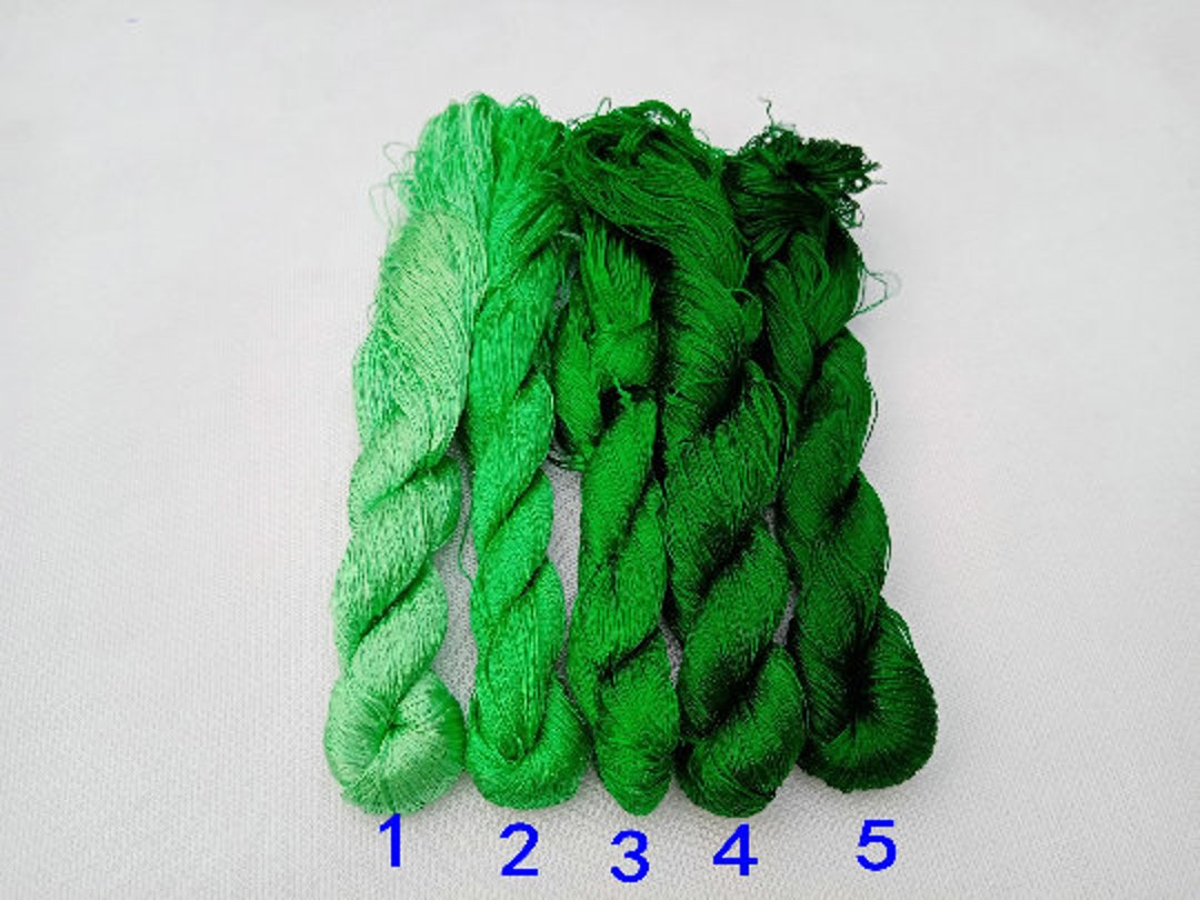 Fine Silk Thread Packs/5 Skeins Chinese Suzhou Embroidery Real Mulberry ...