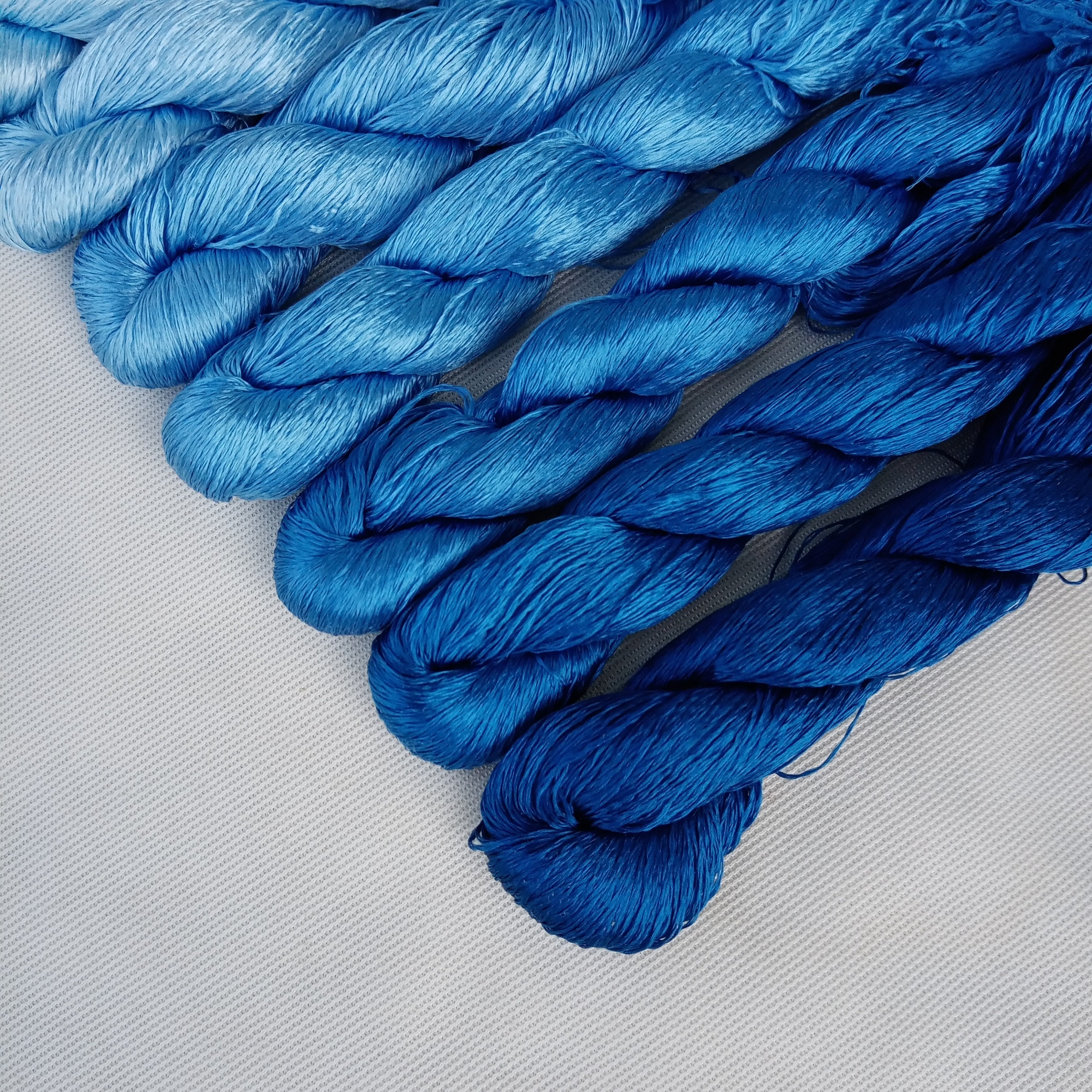 Silk Floss Thread Blue Packs/8 Skeins Chinese Suzhou Embroidery Real ...