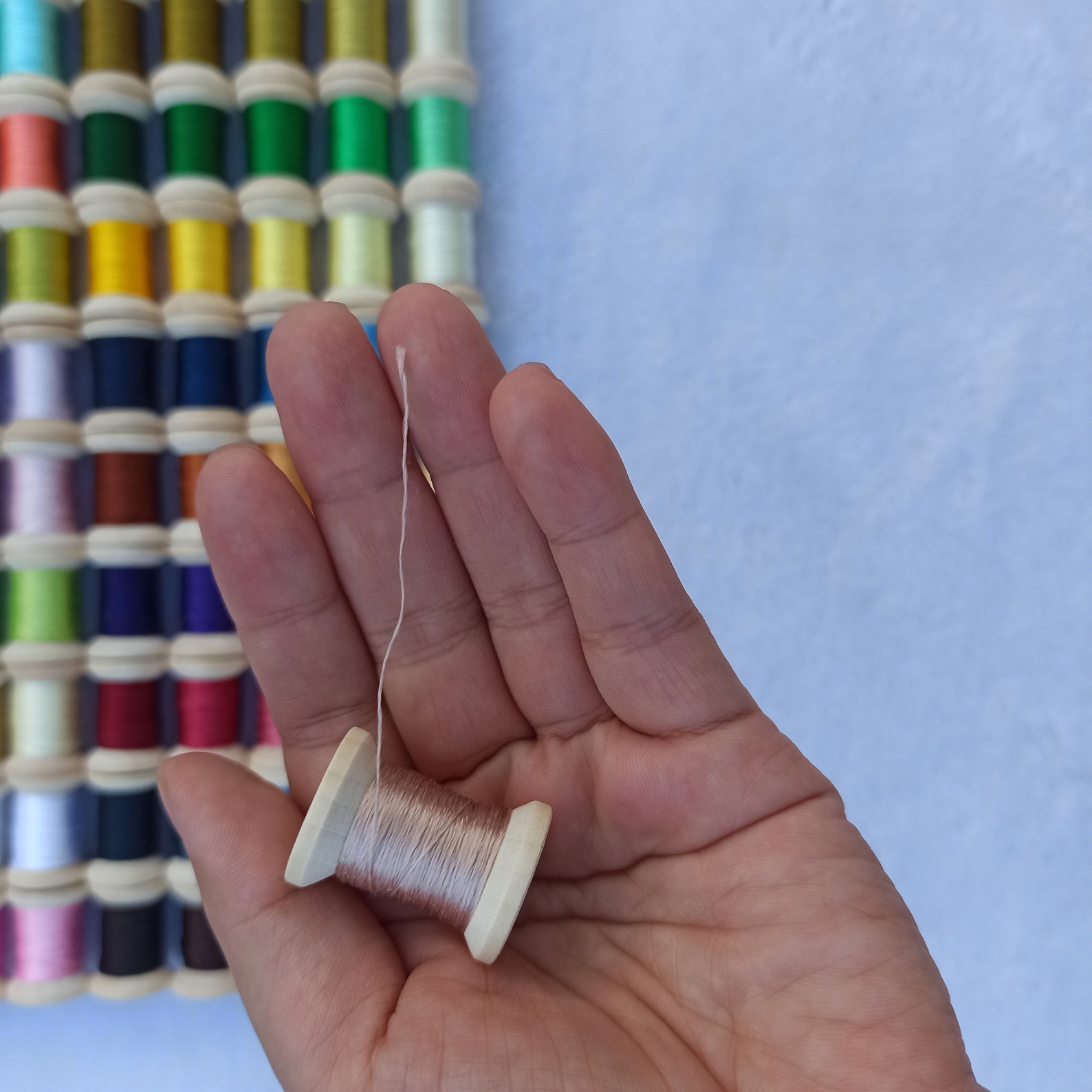 120 Spools Colors Most Commonly Used Hand-dyed Purely Natural - Etsy