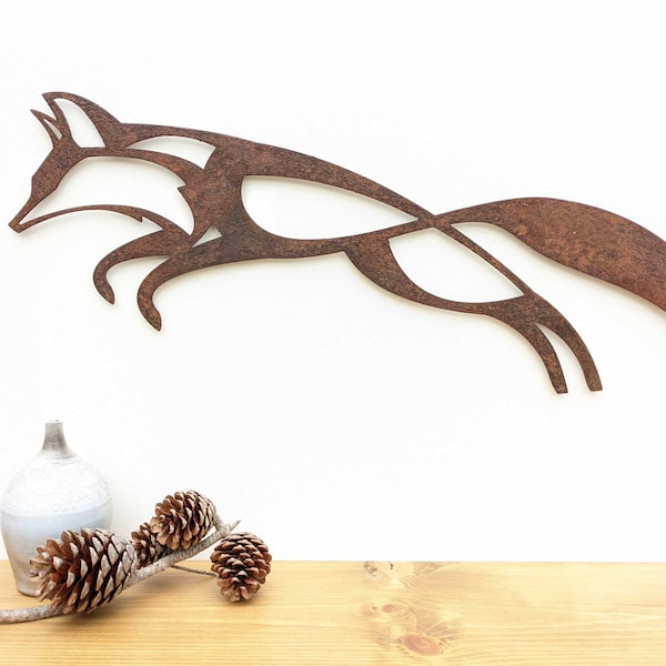 Metal Outdoor Fox Wall Art - Etsy