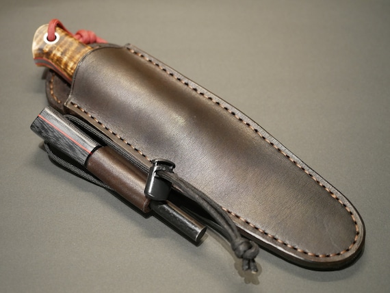 Leather Sheath for Bushcraft Knives With Firesteel Holder - Etsy