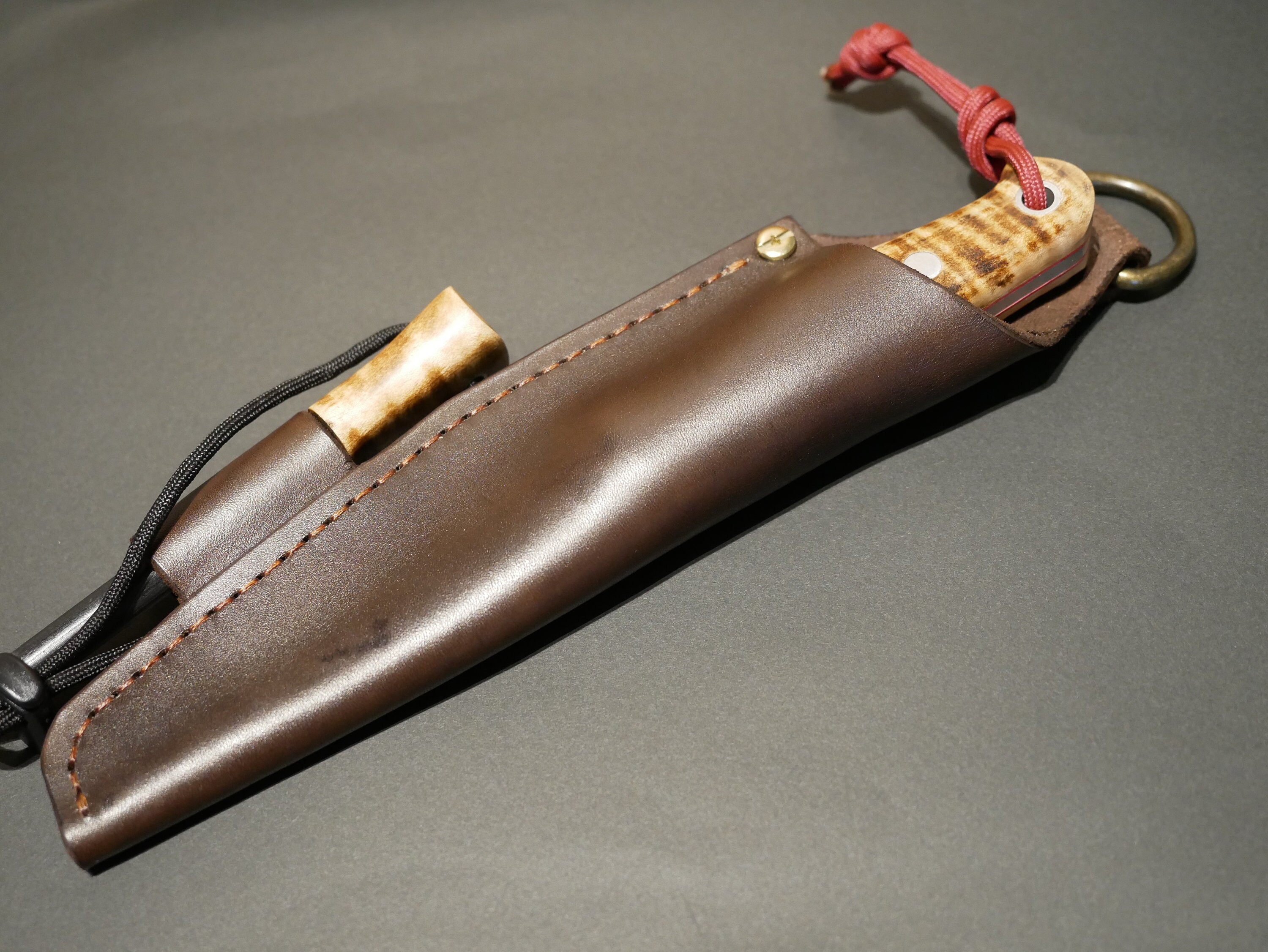 Leather Sheath Dangler Style for Bushcraft Knives With | Etsy