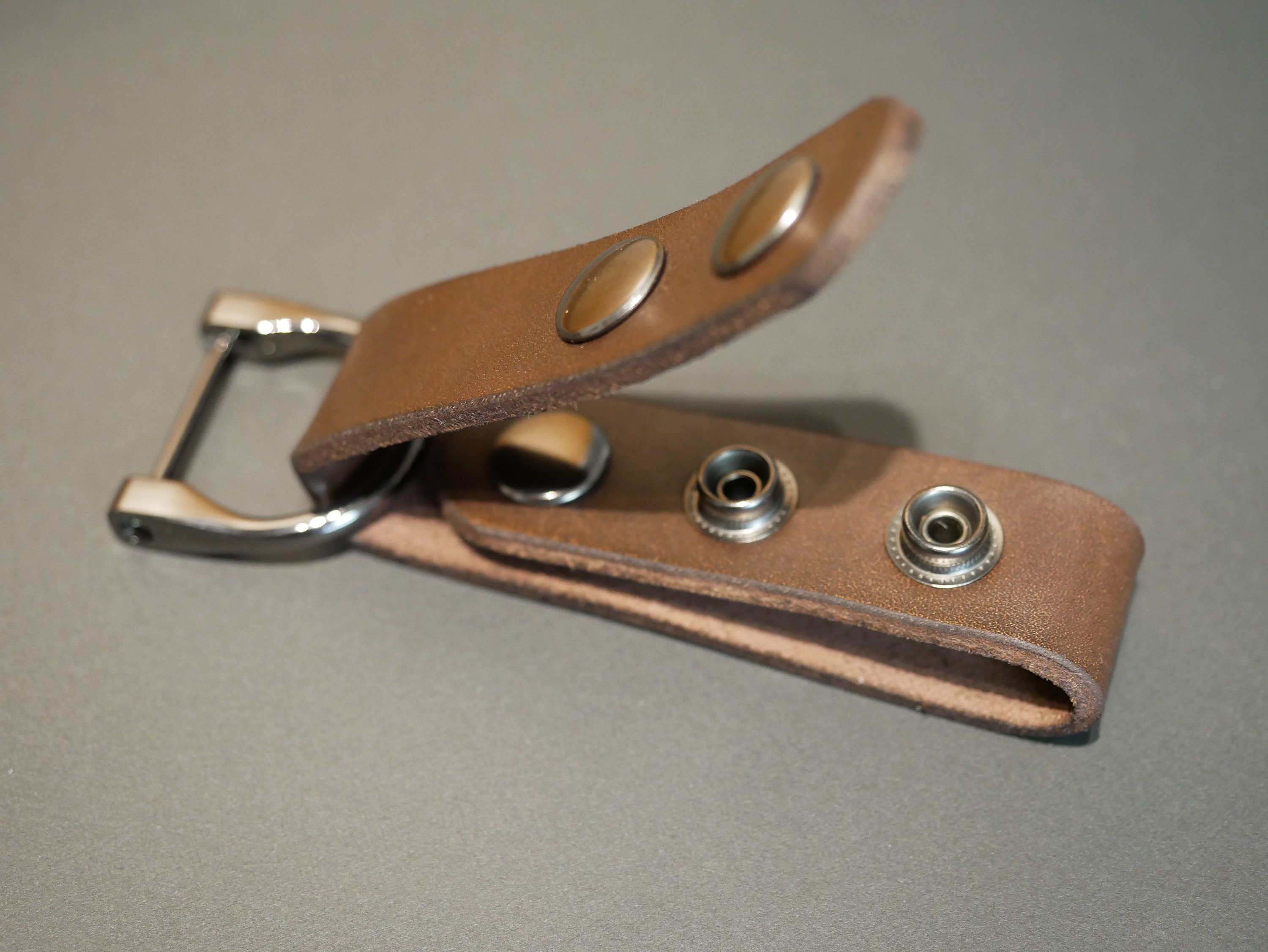 Triple Hook Belt Loop With D-shape Ring / Dark Brown - Etsy