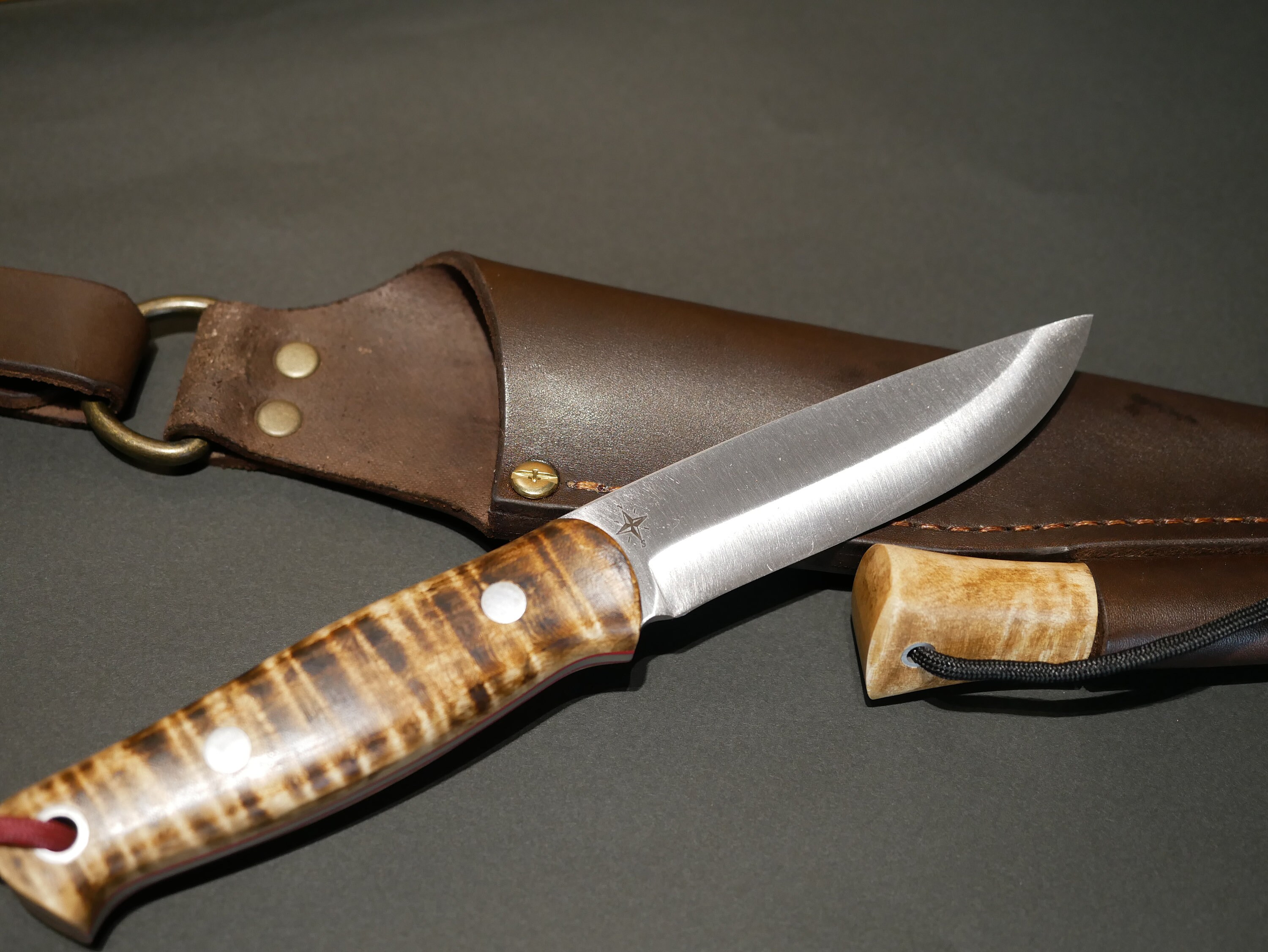 Leather Sheath Dangler Style for Bushcraft Knives With | Etsy