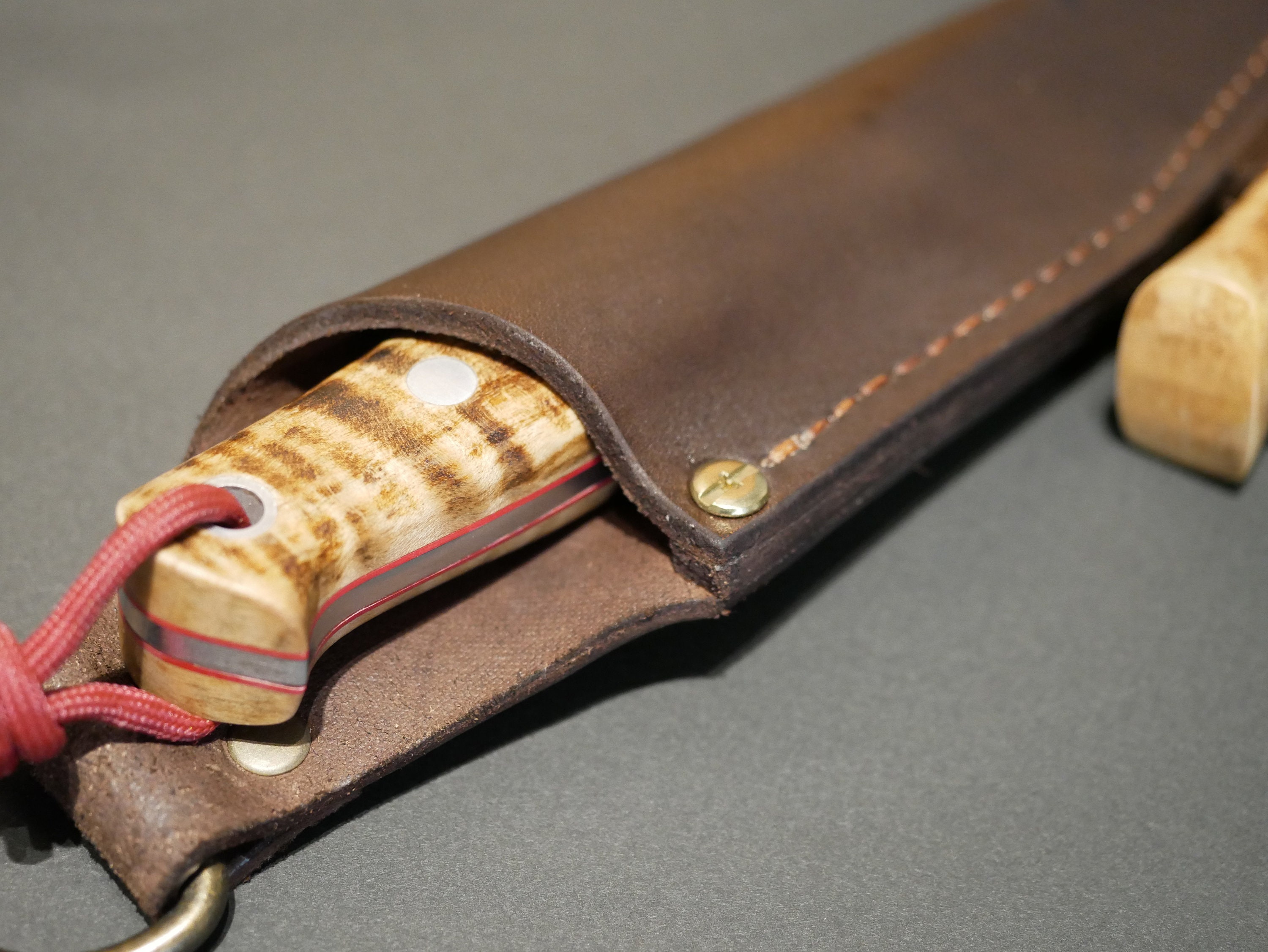 Leather Sheath Dangler Style for Bushcraft Knives With | Etsy