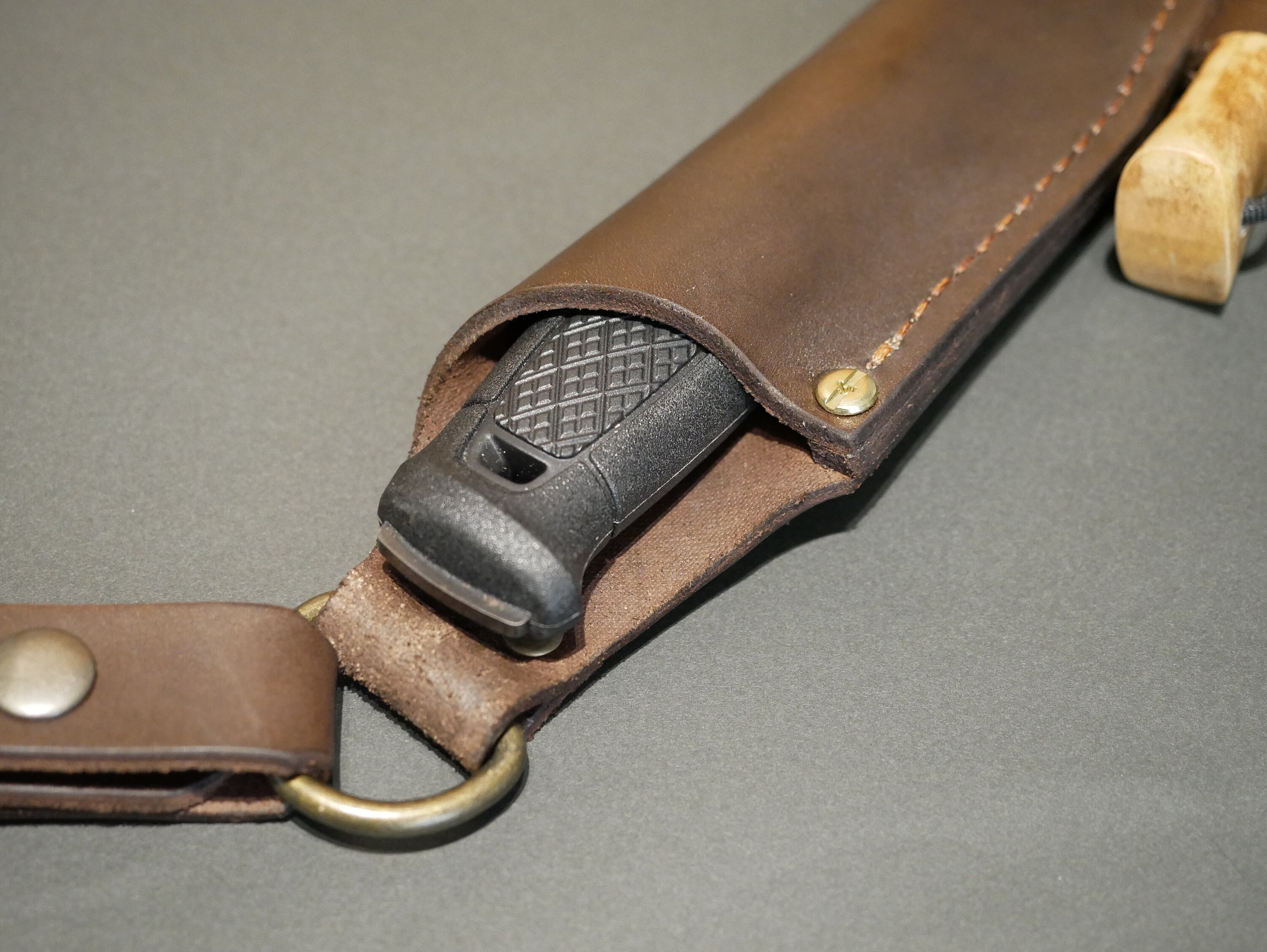 Leather Sheath Dangler Style for Bushcraft Knives With | Etsy