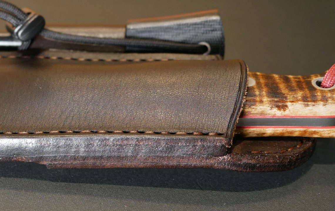 Leather Sheath for Bushcraft Knives With Firesteel Holder - Etsy