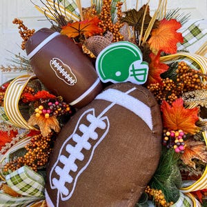 Football Party Team Season Fall Large Autumn Door Wreath Swag - Etsy