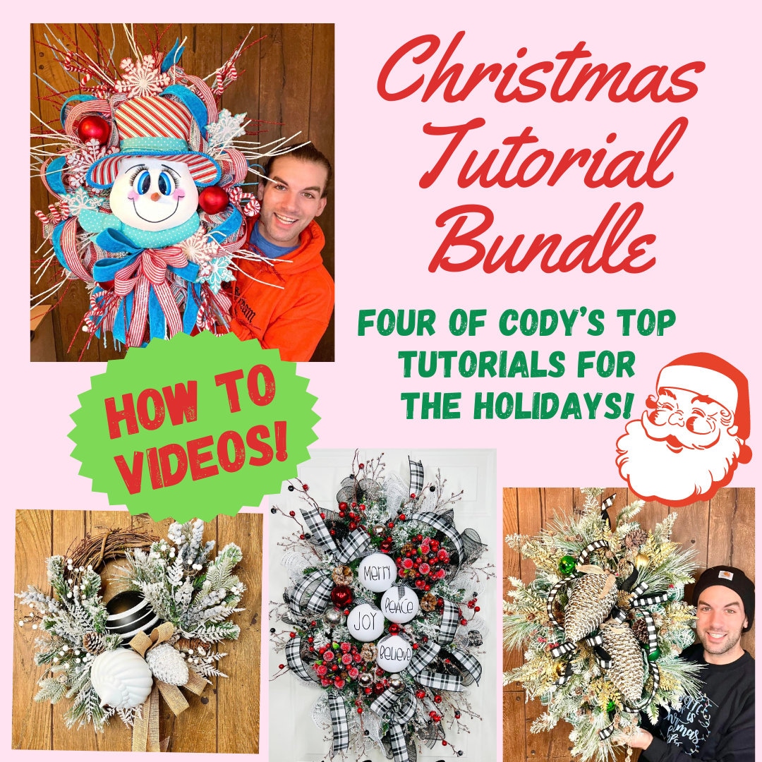 How to Video Workshop. Christmas Wreath Decor Tutorials. Tutorial ...