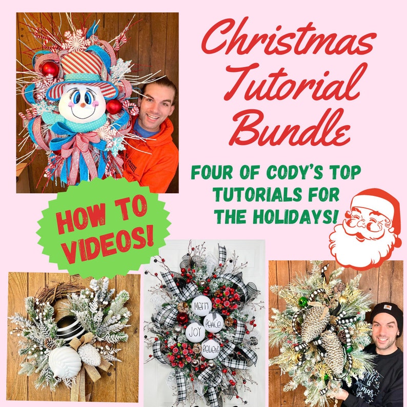 How to Video Workshop. Christmas Wreath Decor Tutorials. Tutorial ...