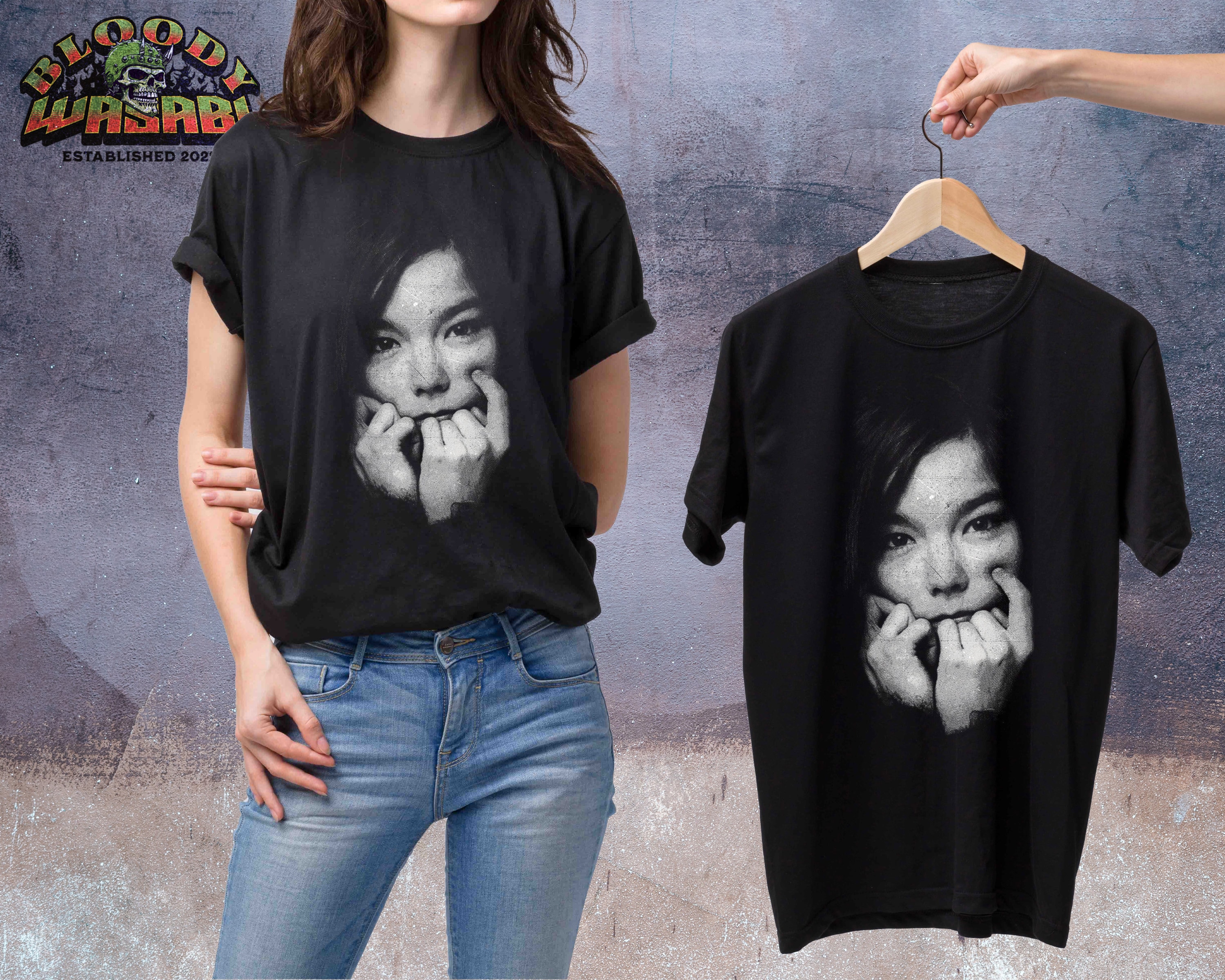 Bjork Inspired T-shirt, Björk Dark Graphic Bjork T Shirt , Black Dark ...