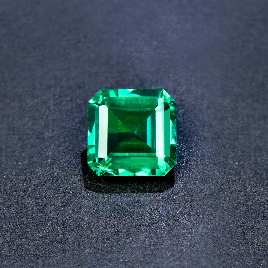 Lab Created Colombia Emerald Loose Stone,faceted Emerald Cut Gemstone ...
