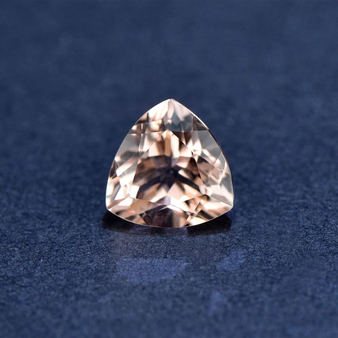 Natural Orange Morganite Loose Stone,trillion Cut Loose Gemstone, for ...
