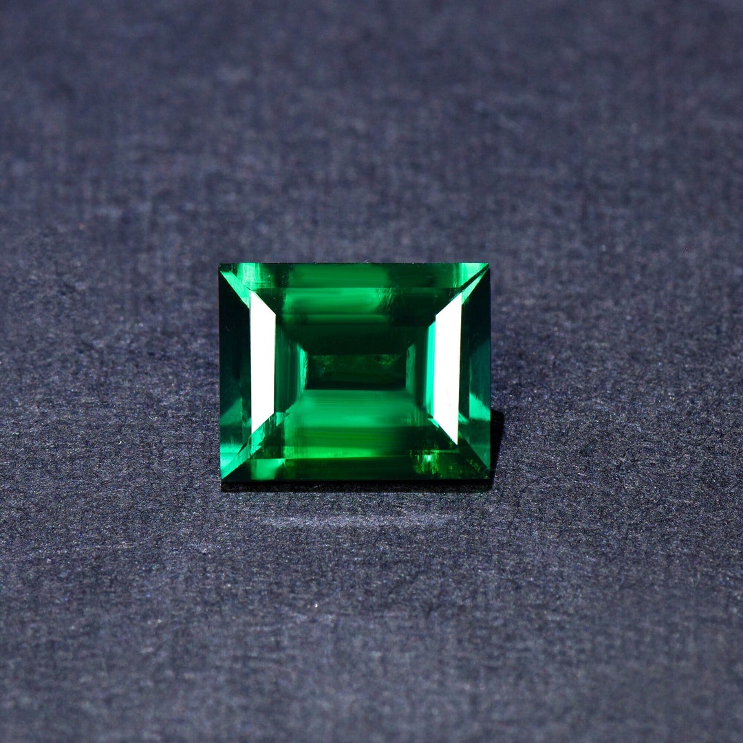 Rectangle Zambia Emerald Loose Stone,faceted Lab Created Square Shape ...