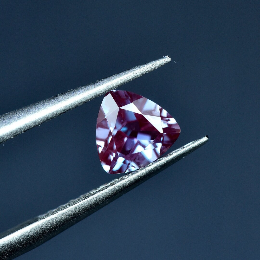 Trillion Cut Alexandrite Loose Stone,lab Creation Faceted Multi Color ...