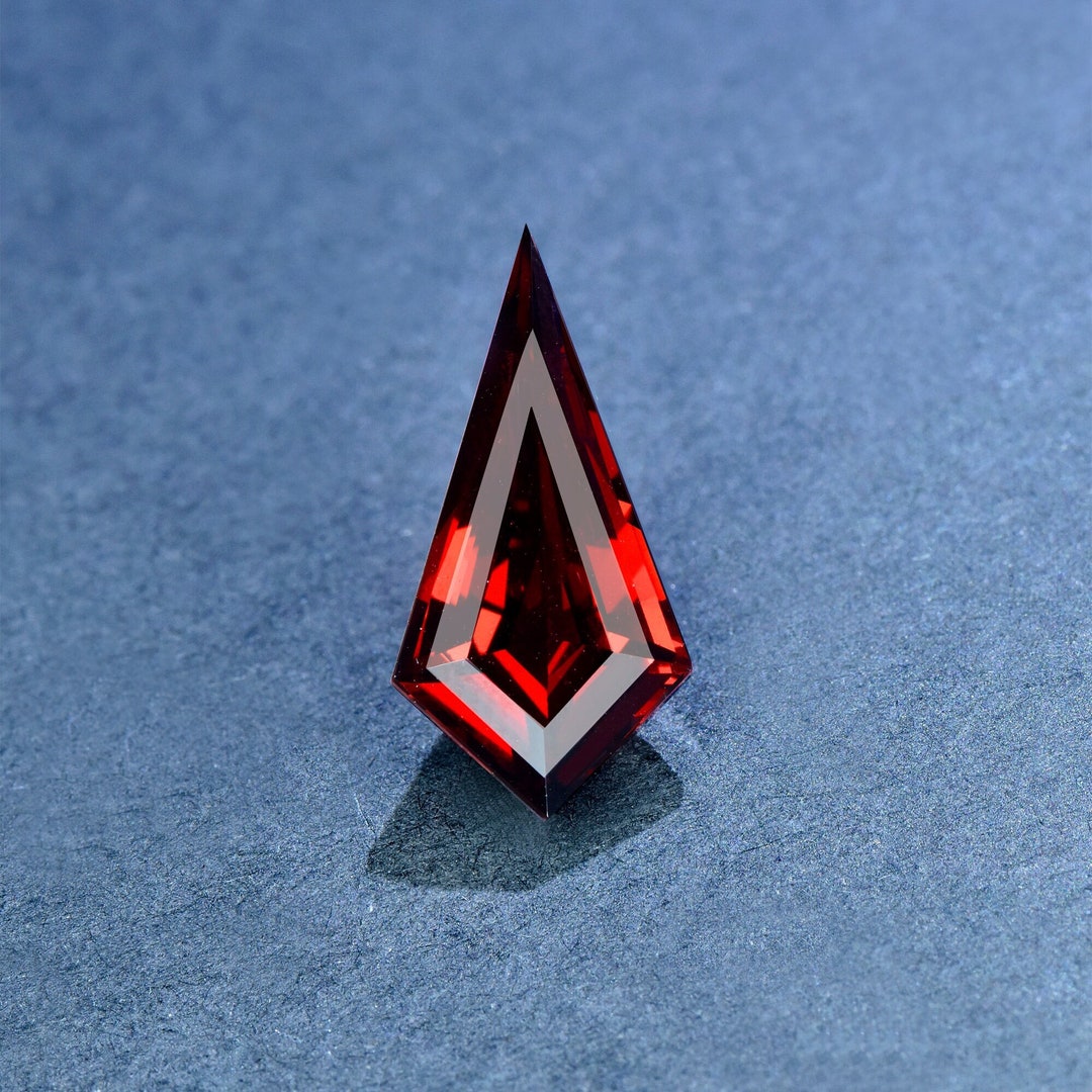 Unique Kite Cut Garnet Loose Stone,natural Faceted Red Loose Gemstone ...