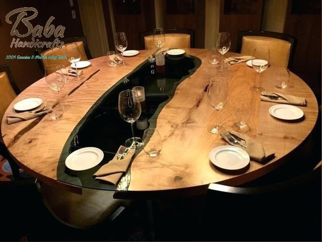 Factory Price for Round Table Top, Resin River Epoxy Dining Coffee Side ...