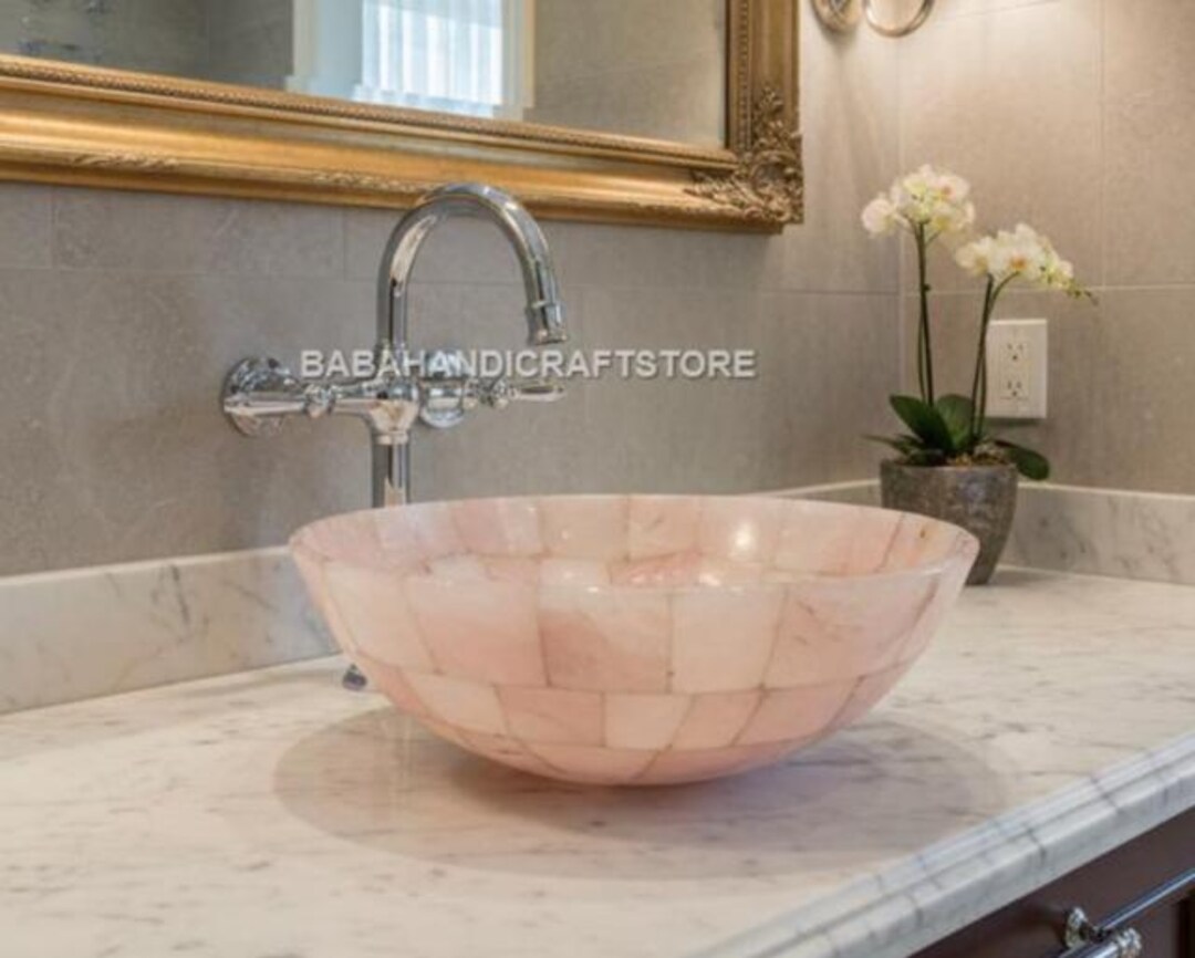 White Marble Flower Basin Sink – Hand-carved Stone Wash Basin | Luxury ...
