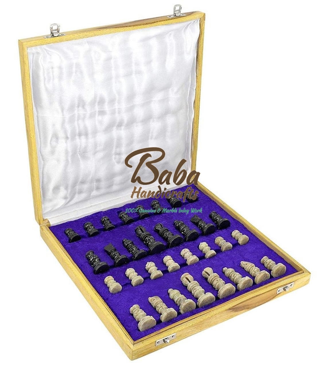 Marble Stone Chess Set Fine Game Board Soapstone Chess Pieces - Etsy UK