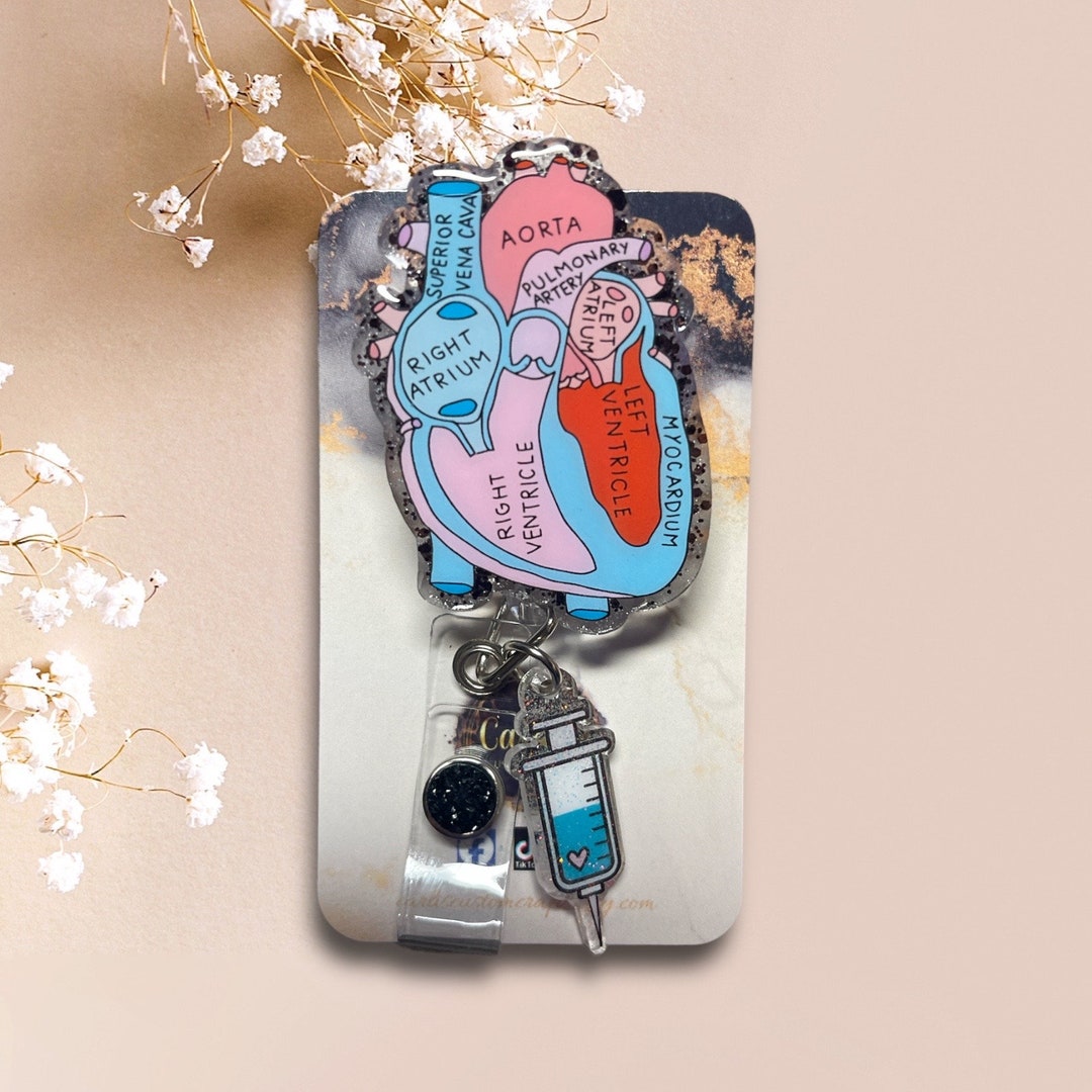 Heart Badge Reel, Cardiac Badge Reel, Nursing Badge Reel - Etsy