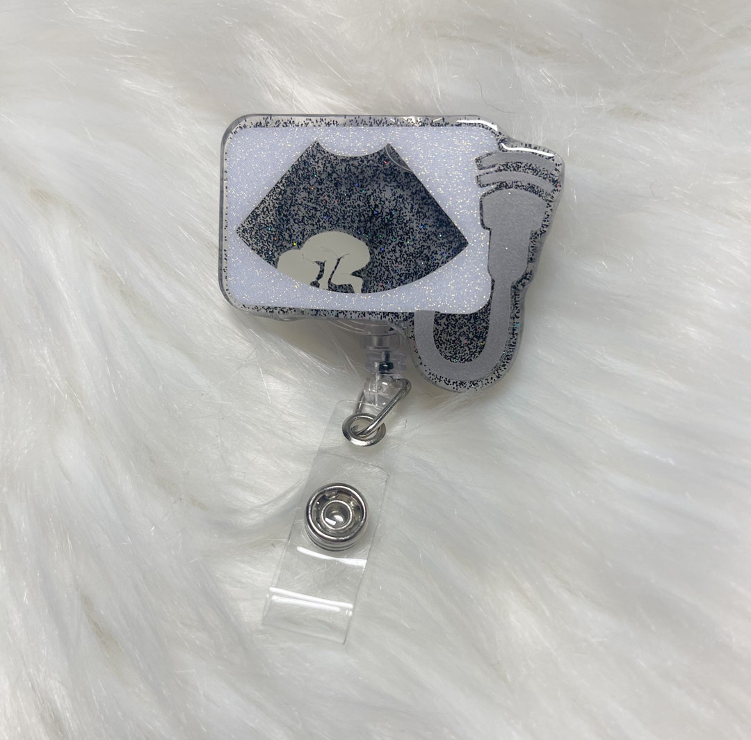 Ultrasound Tech Badge Reel Shaker Badge Reel 3D Badge Reel Floating ...