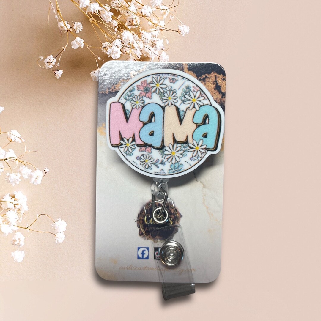 Mother Badge Reel, Mom and Daughter, Mom and Son, Nurse Badge Reel ...