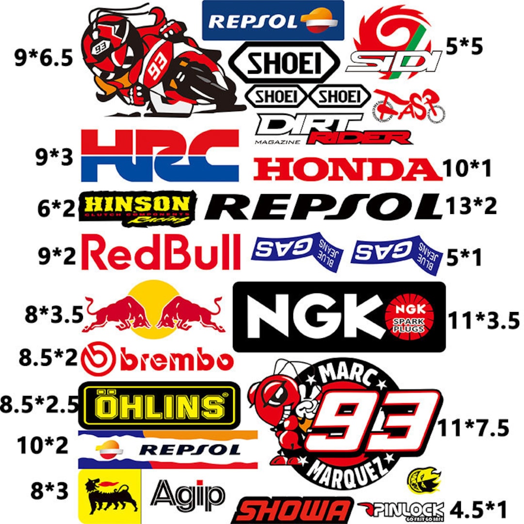 Motorcycle Helmet Stickers Redbull Decal Racing Sticker Funny Sticker ...