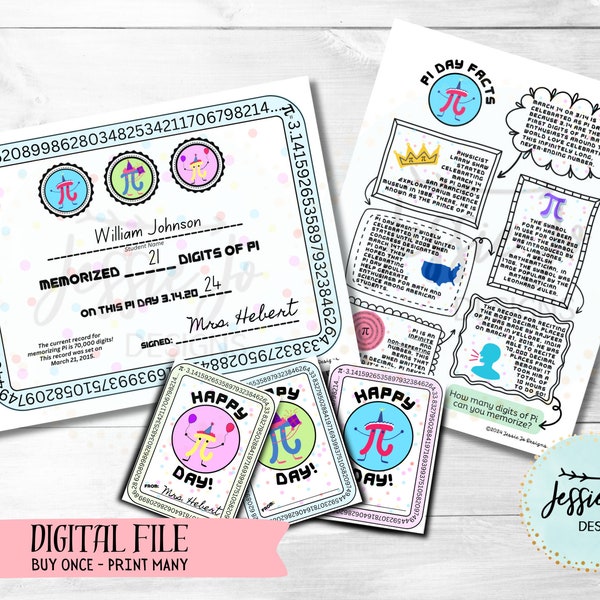 Pi Day Activities - Etsy