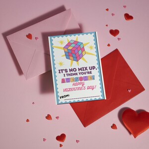 Printable Cube Valentine - Puzzle Cube Valentine - Etsy
