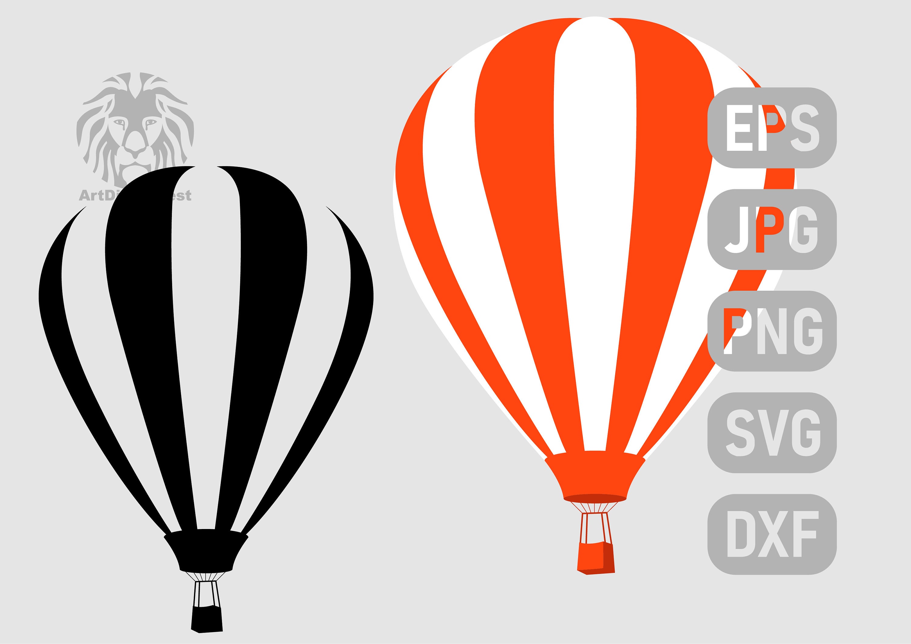 Aerostat Air Balloon Svg Clipart - Etsy